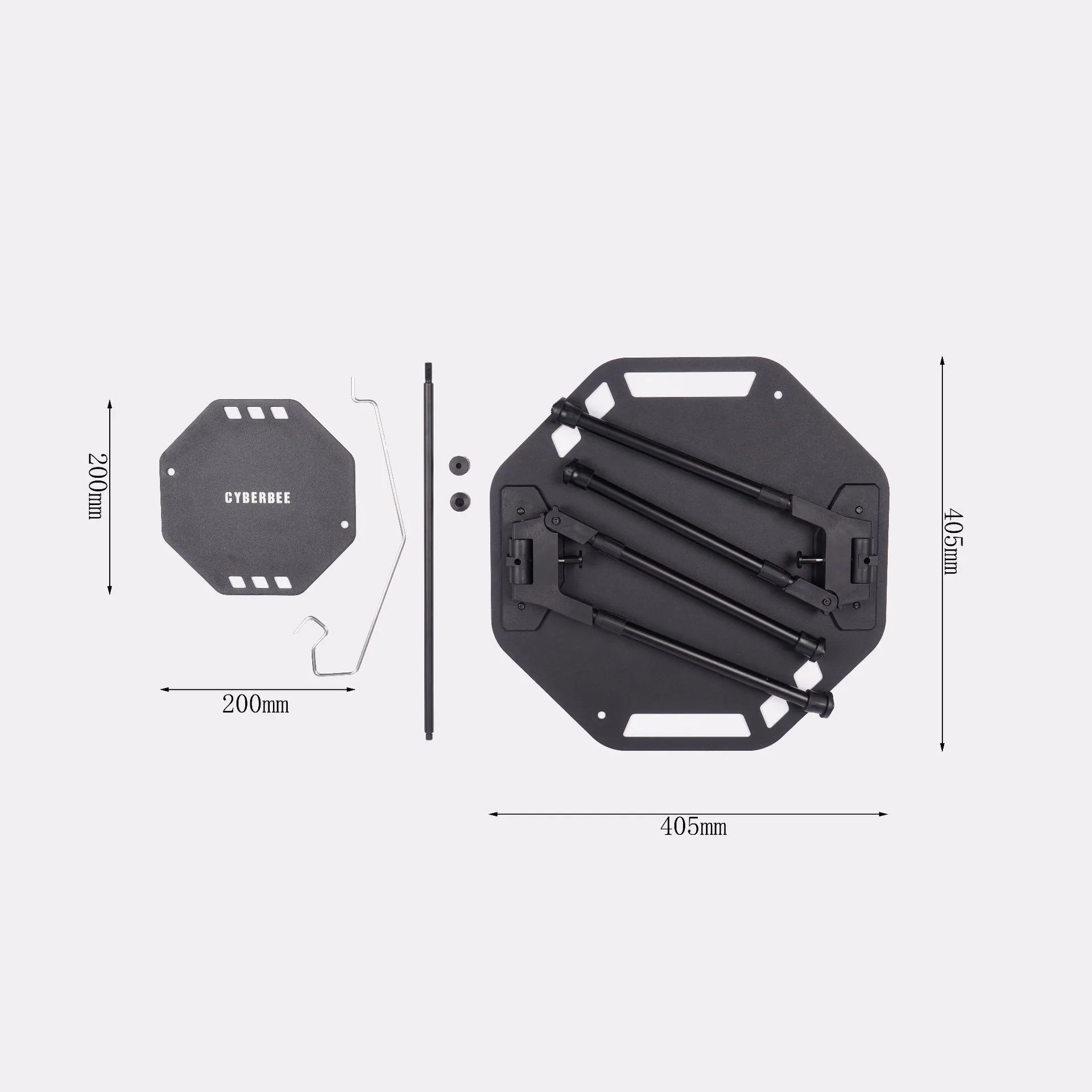 Outdoor Octagonal Tactical Table Portable Aluminum Alloy Table Foldable ...