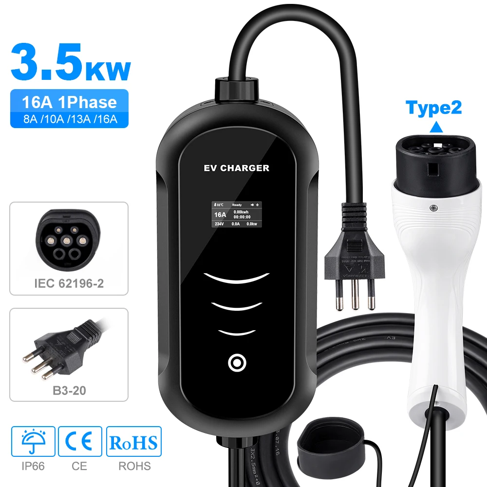 Portable-EV-Charger-Brazilian-Socket-16A-TYPE-2-3-5KW-EV-Charging ...