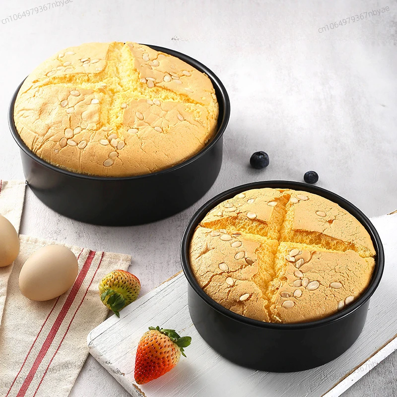 4/6/8/10 Inch Fixed Base Round Cake Pan Aluminum DIY Cakes Pastry Mould ...