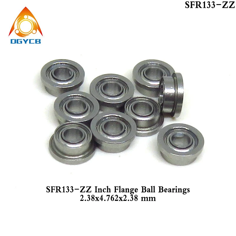 5pcs SFR133ZZ Flange Bearing 2.38x4.762x2.38 mm R133 FR133 SFR133 ZZ Z ...