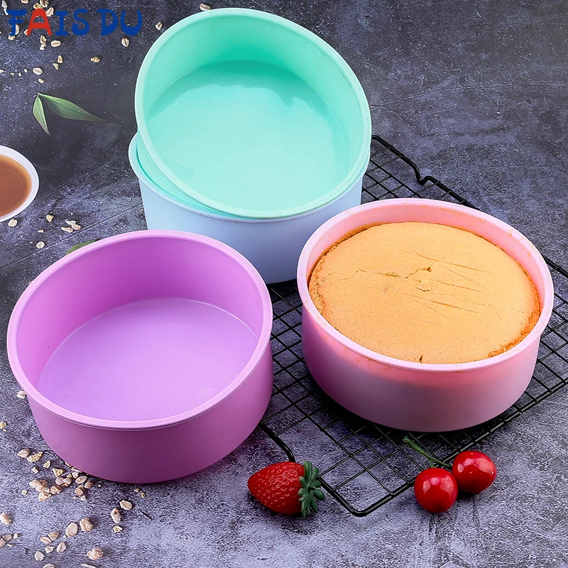 FAIS-DU-Round-Silicone-Mold-Nonstick-Baking-Pan-Layer-Cake-Mousse ...
