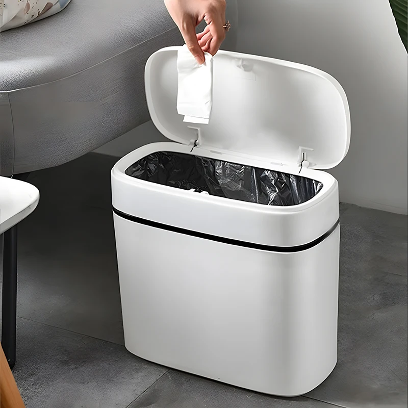 14L-Bathroom-Waste-Bins-Press-type-trash-can-with-cover-household ...