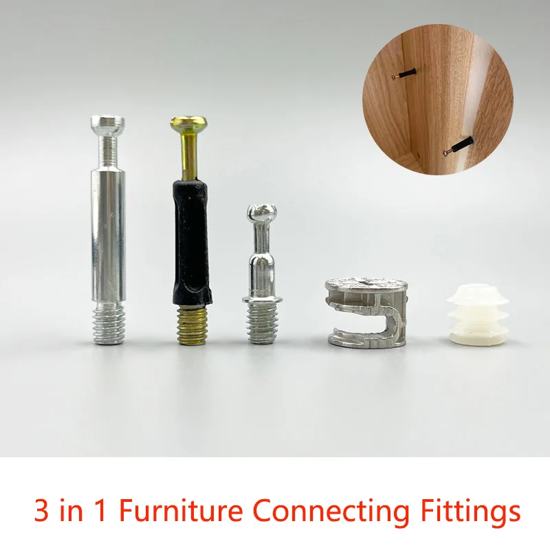 20pcsThickening 3 in1 Furniture Connecting Hardware Set Cam Screw ...