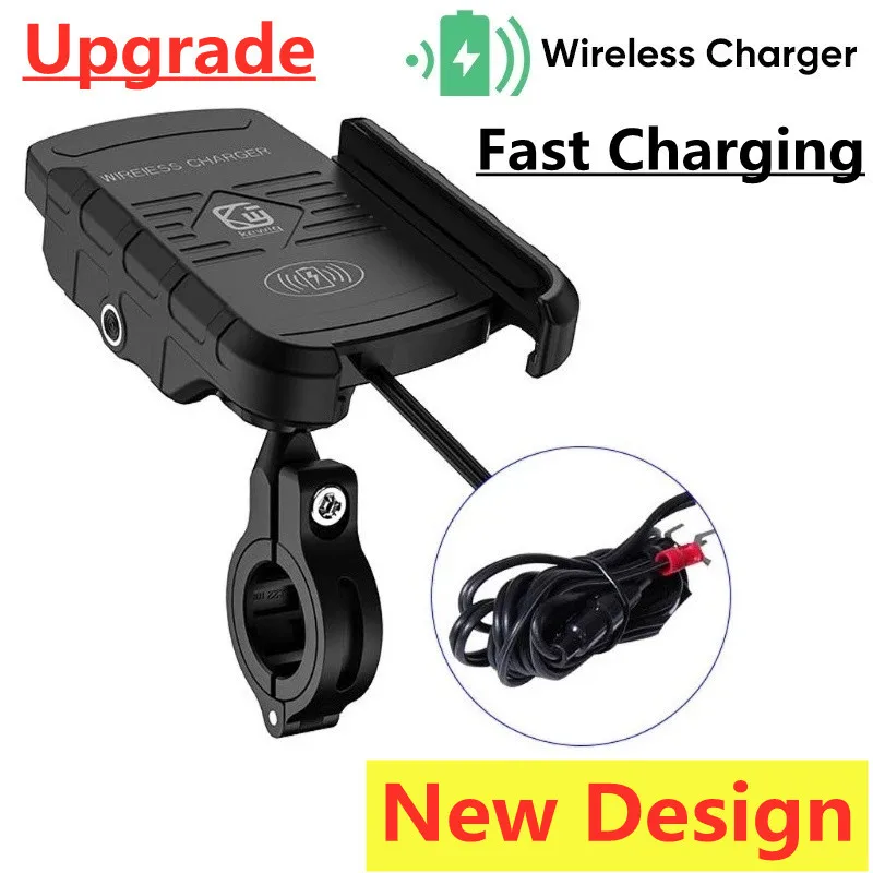 Motorcycle-Phone-Holder-Fast-Wireless-Charging-Quick-USB-Charger-Moto ...