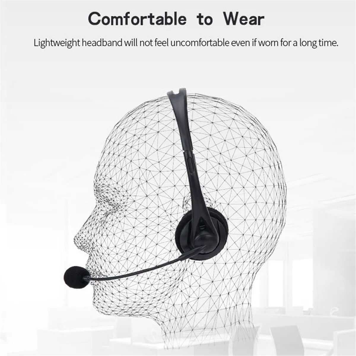 Headset-Double-Headset-Exam-Wired-Headset-Business-Operator-Special ...