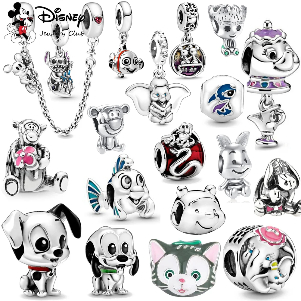 Nuevo-Disney-Dumbo-Mickey-cadena-punto-d-lmatas-colgante-cuentas-para ...