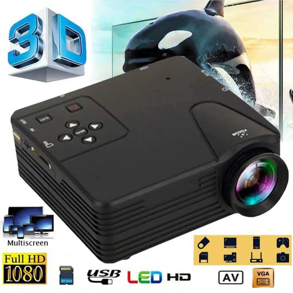 Mini-Projector-Portable-LED-Projector-Video-3D-Full-HD-Beamer-1080P-for ...