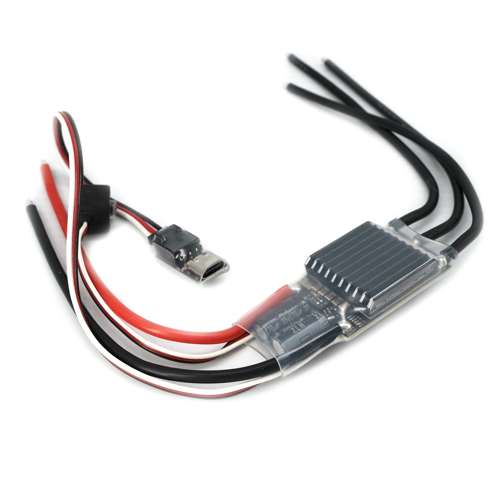 RhinoESC 크롤러 AM32 80A ESC 2-8S BEC 10A 5.2/6.0/7.4/8.2V 조정 가능, 1/8 1/10 ...