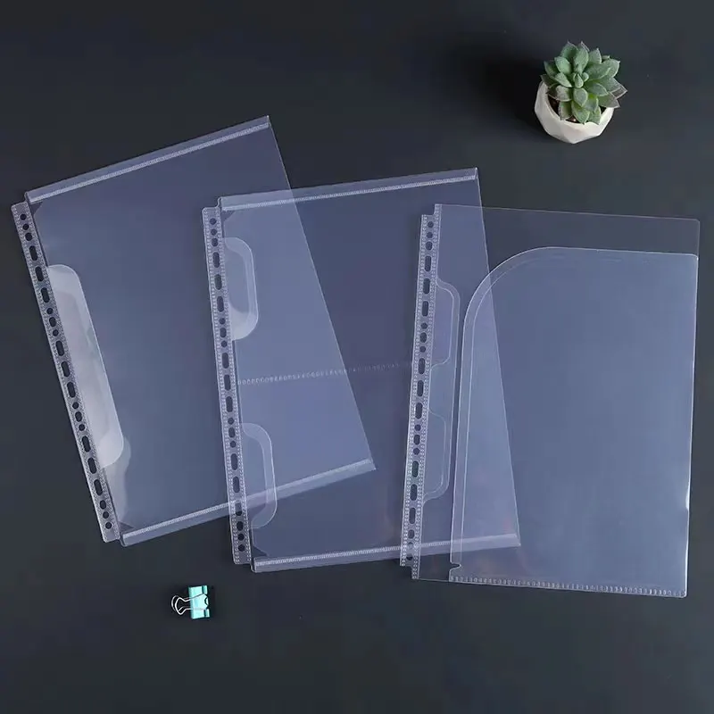 2pcs-Thick-File-Bag-Transparent-A4-Document-Bag-Plastic-Folder-Bill ...