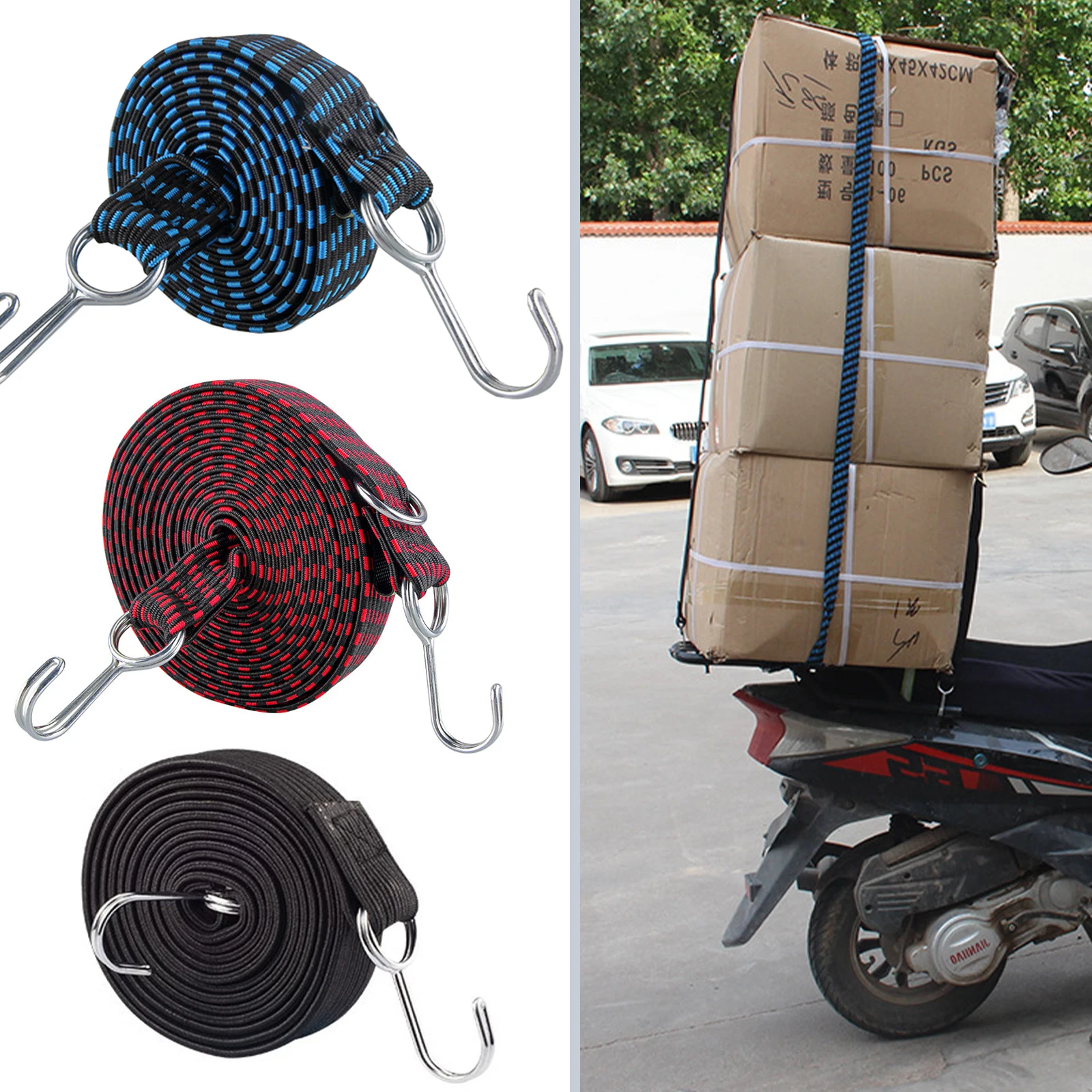 Cuerdas-de-cuerda-el-stica-con-ganchos-1M-2M-3M-Extra-largas-de-alta ...