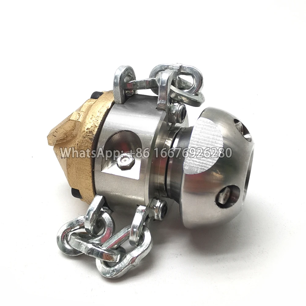 High-pressure-pipeline-dredging-cleaning-diamond-nozzle-Rope-Chain ...