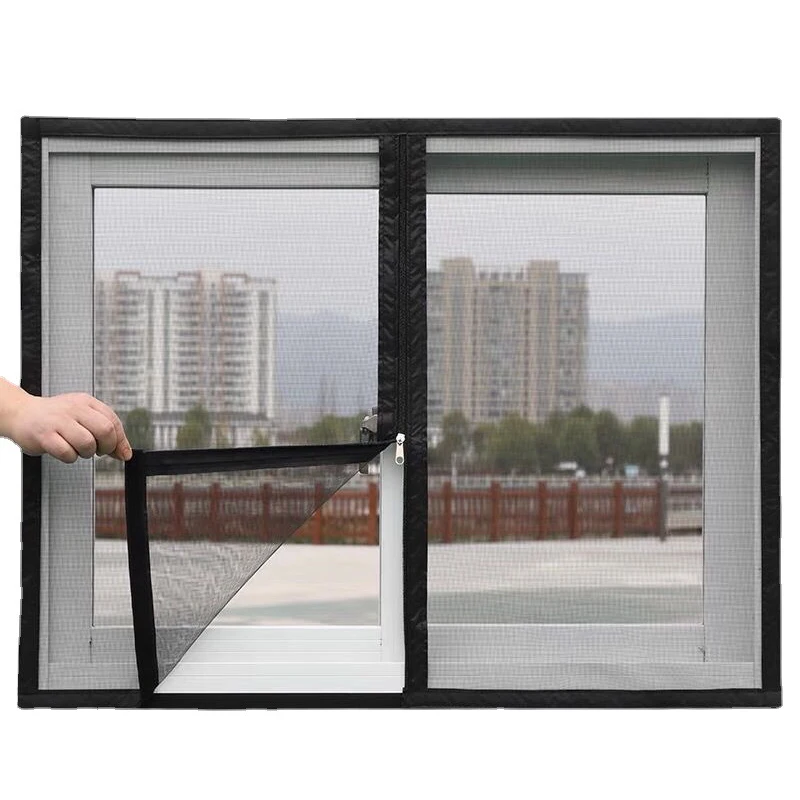 Multi-size-window-mesh-with-zipper-Self-adhesive-zipper-mosquito-nets ...