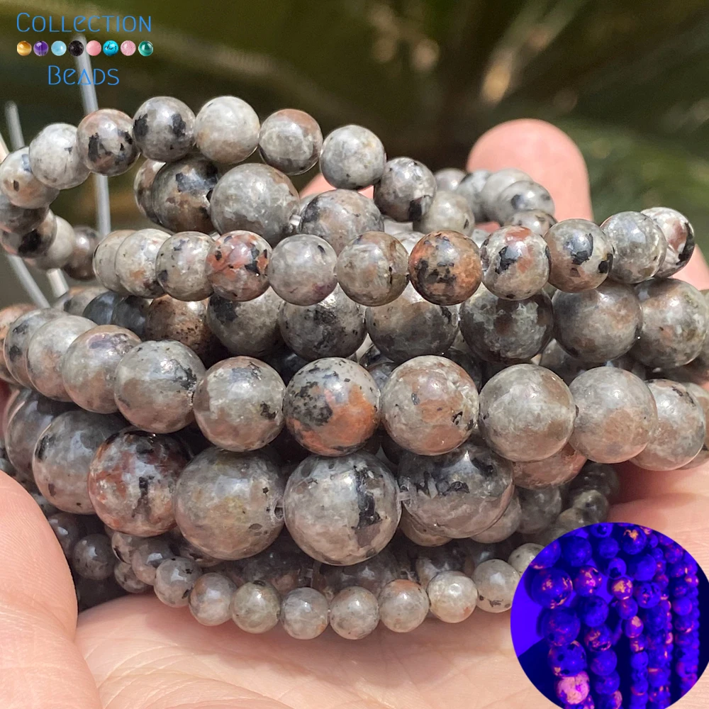 4-6-8-10mm-Natural-Stone-Beads-Fire-Stone-Spacer-Loose-Round-Beads-For ...