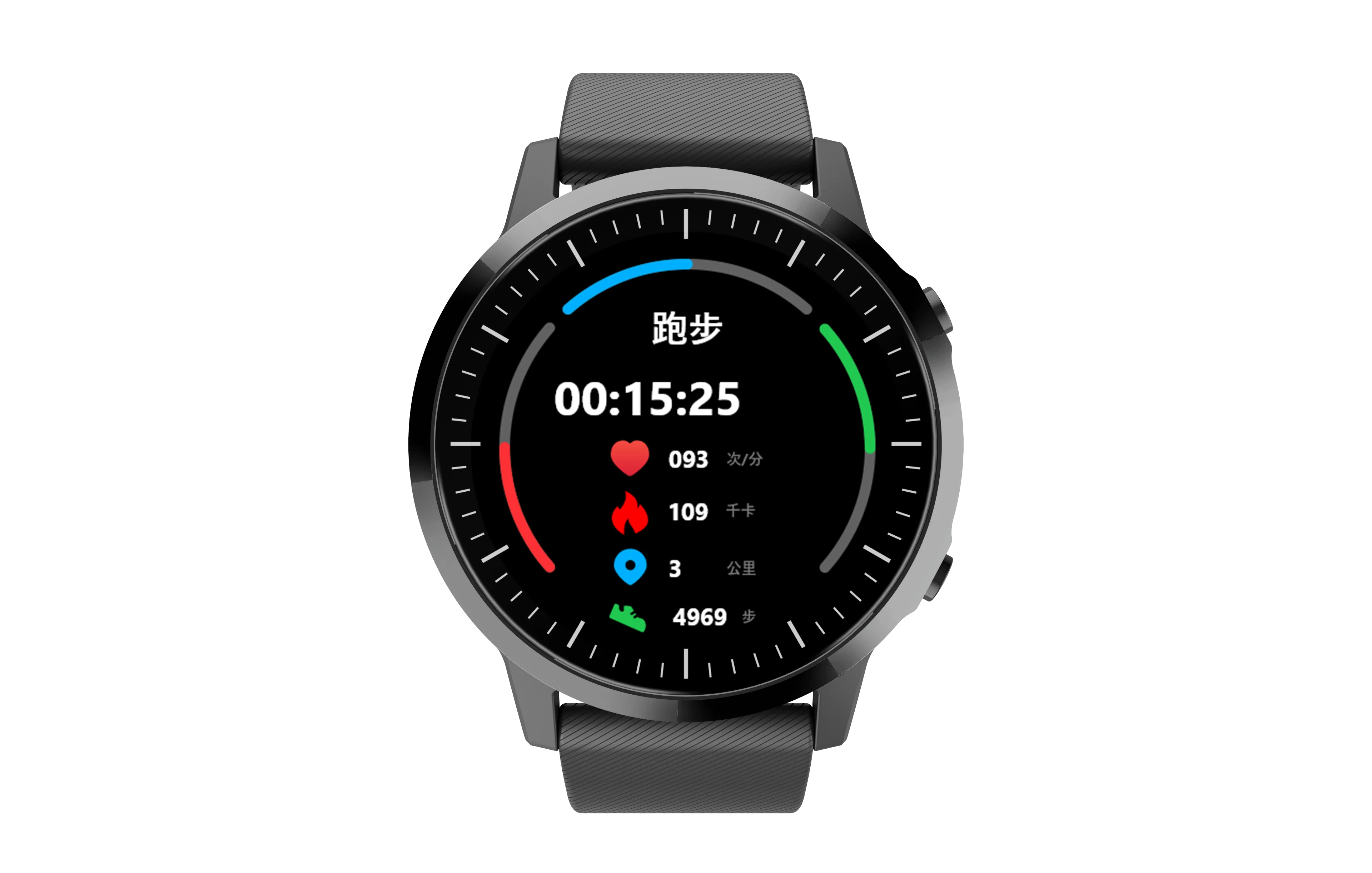 Trileek-GPS-Sport-Smartwatch-Real-time-Heart-Rate-Fitness-Blood-Oxygen-measurement-Longer ...