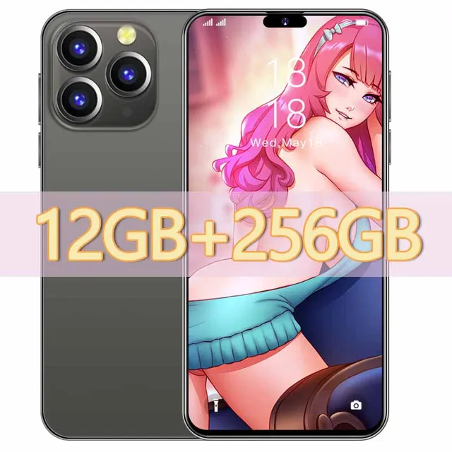 Global Version I15 Pro Max Android Smartphone Brand New 6.7inch Full Screen Face ID 16GB+1TB ...