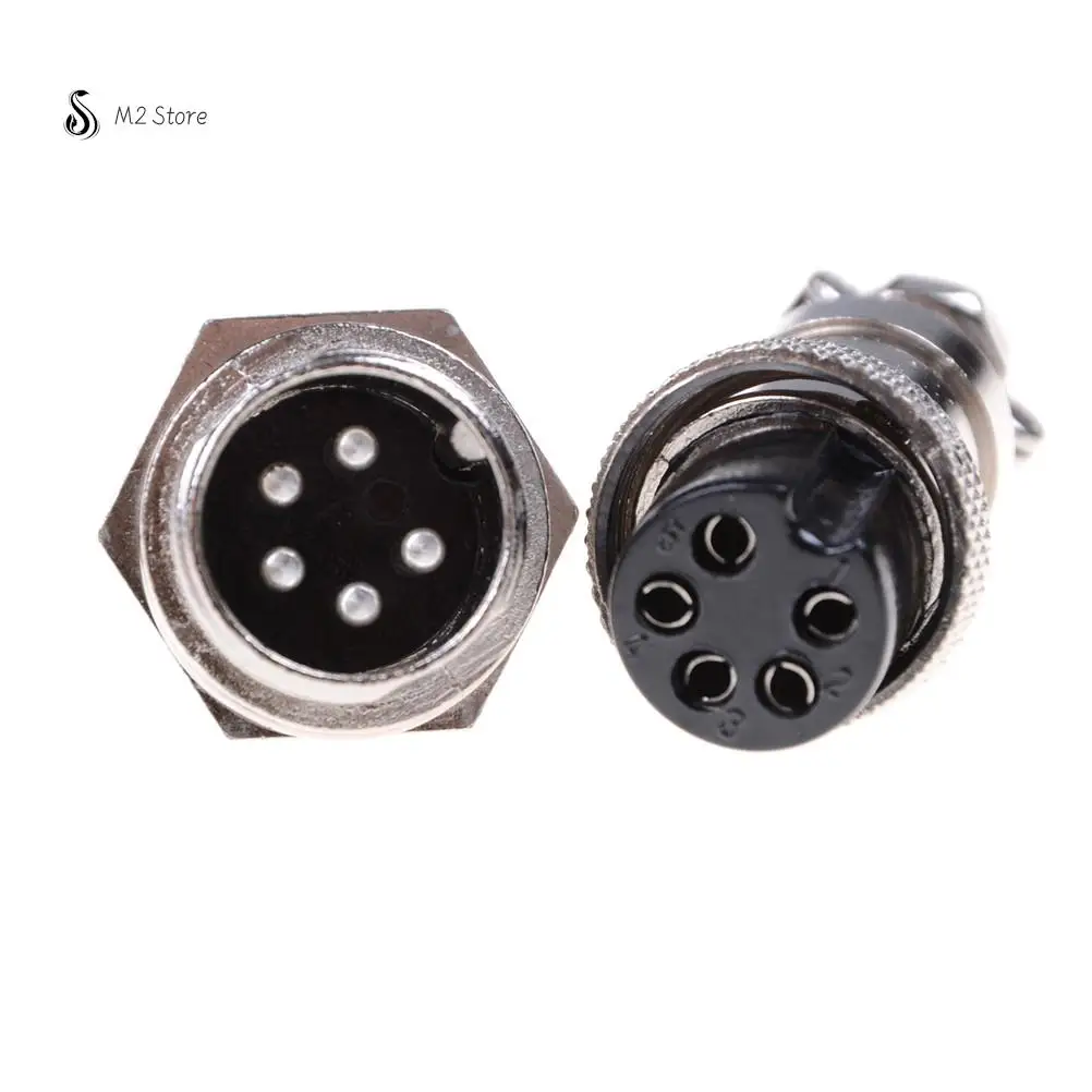 1-Pair-GX16-Male-Female-Wire-Panel-Connector-Circular-Aviation ...