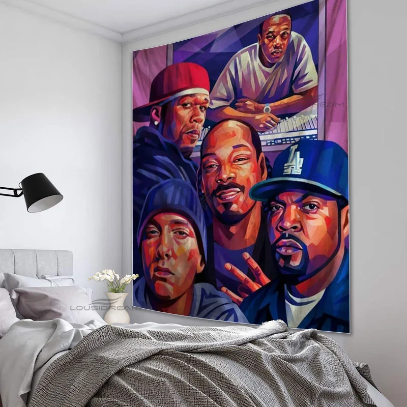 Hip-Hop-Legend-Star-Art-Patterns-Tapestry-Wall-Hanging-Cloth-Decorative ...