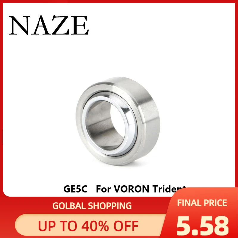 Naze Ge5c Self-lubricating Radial Spherical Plain Bearings Ge5c/ge5uk 5*14*6mm For Voron Trident ...