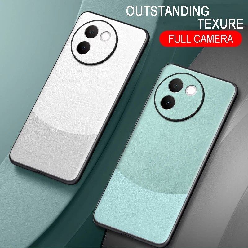 For-Vivo-V30e-Case-Cover-Luxury-Skin-Feel-Leather-Texture-Soft-Bumper ...
