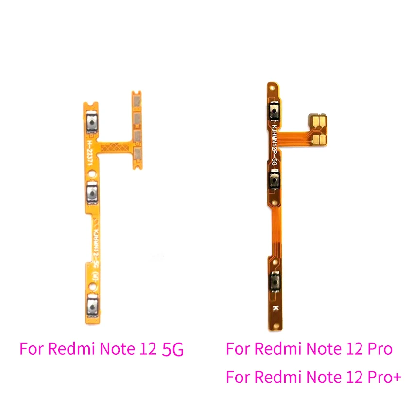 For Xiaomi Redmi Note 12 Pro Plus Swith Power On Off Volume Side Button ...
