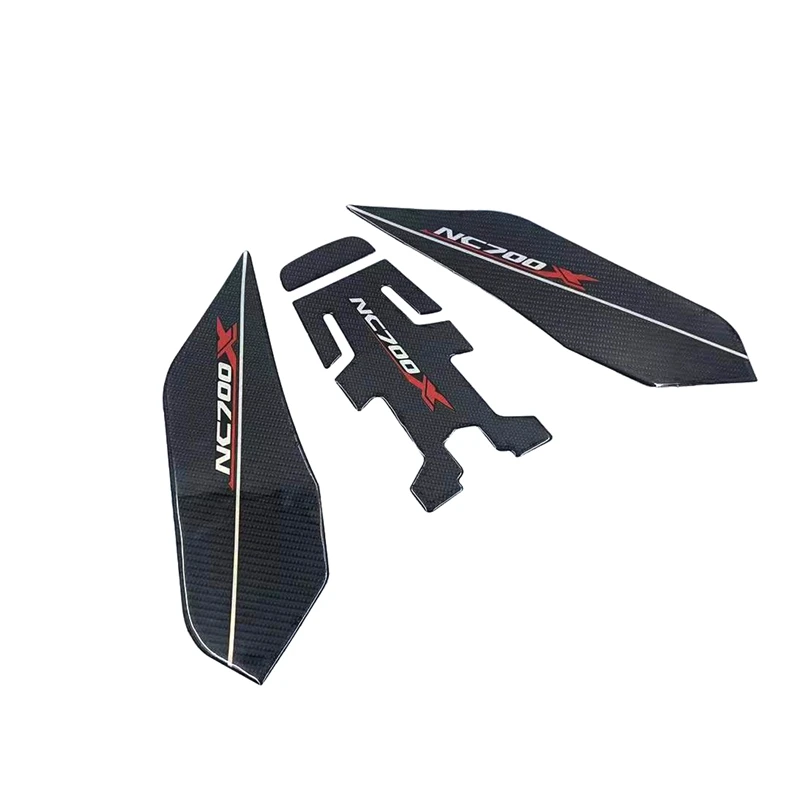 Motorcycle Accessories Carbon Fiber Oil Fuel Gas Tank Pad Tankpad Decal ...