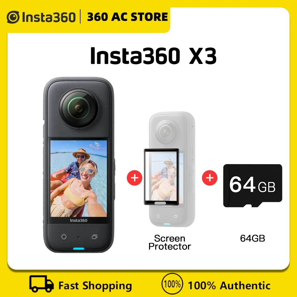 Insta360-X3-10m-Waterproof-360-Action-Camera-1-2-48MP-Sensors-5-7K-360 ...