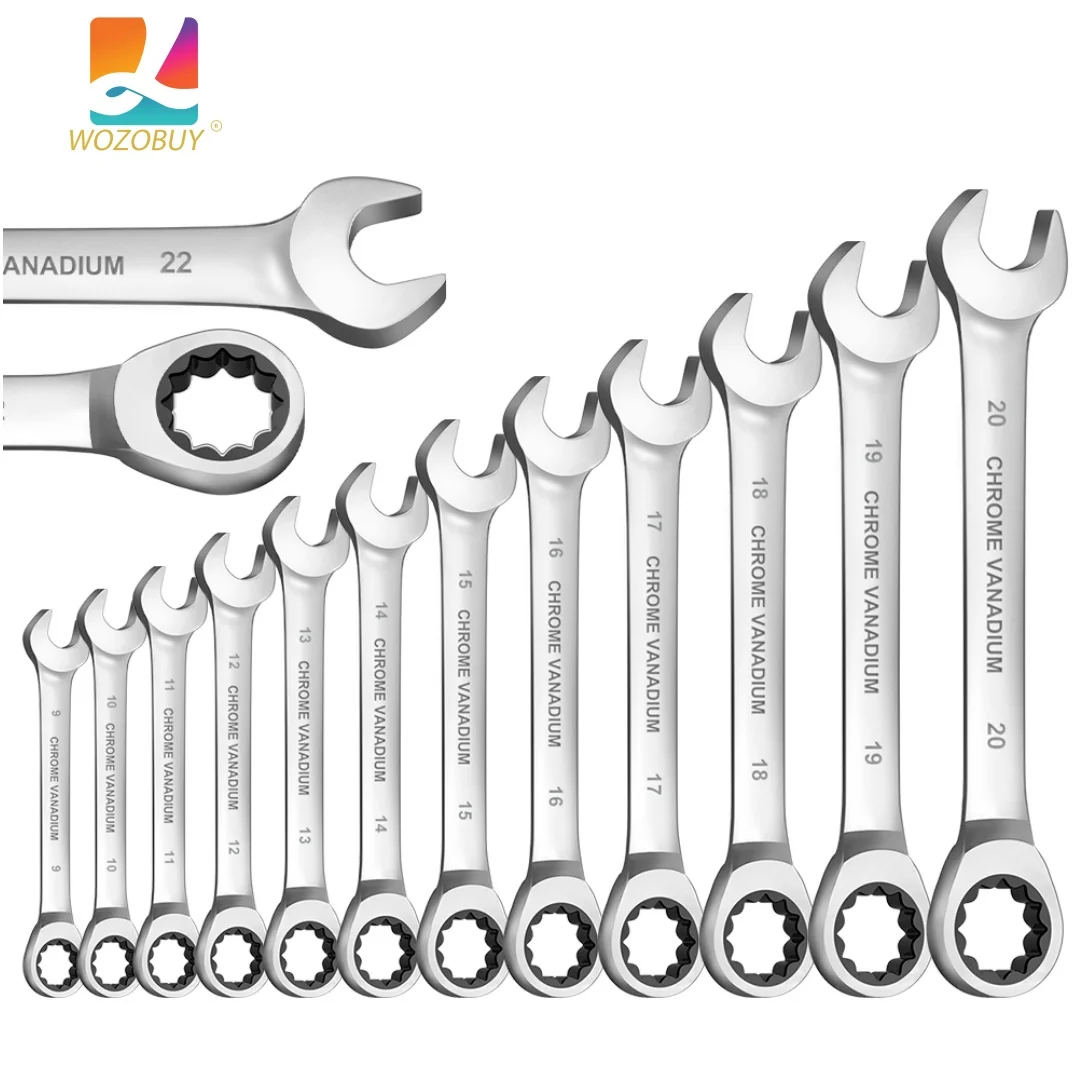 Fixed-Head-Ratcheting-Wrench-Set-1Pcs-Metric-6-30mm-Chrome-Vanadium ...