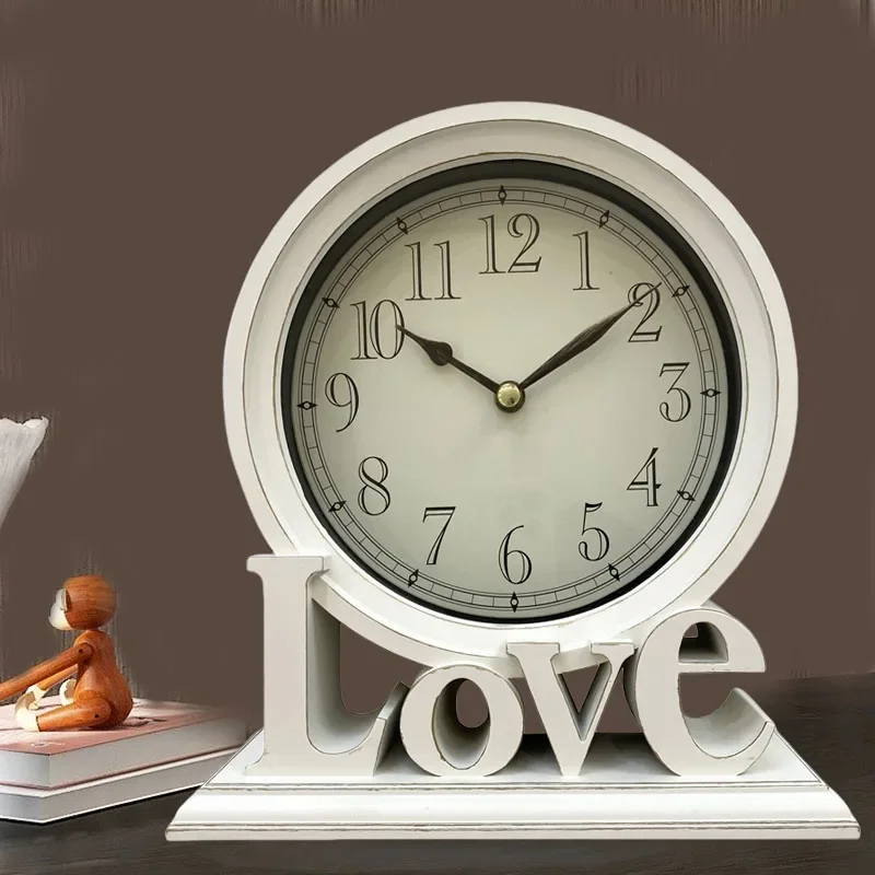 Retro display desk clock desktop small alarm clock quiet desk clock ...