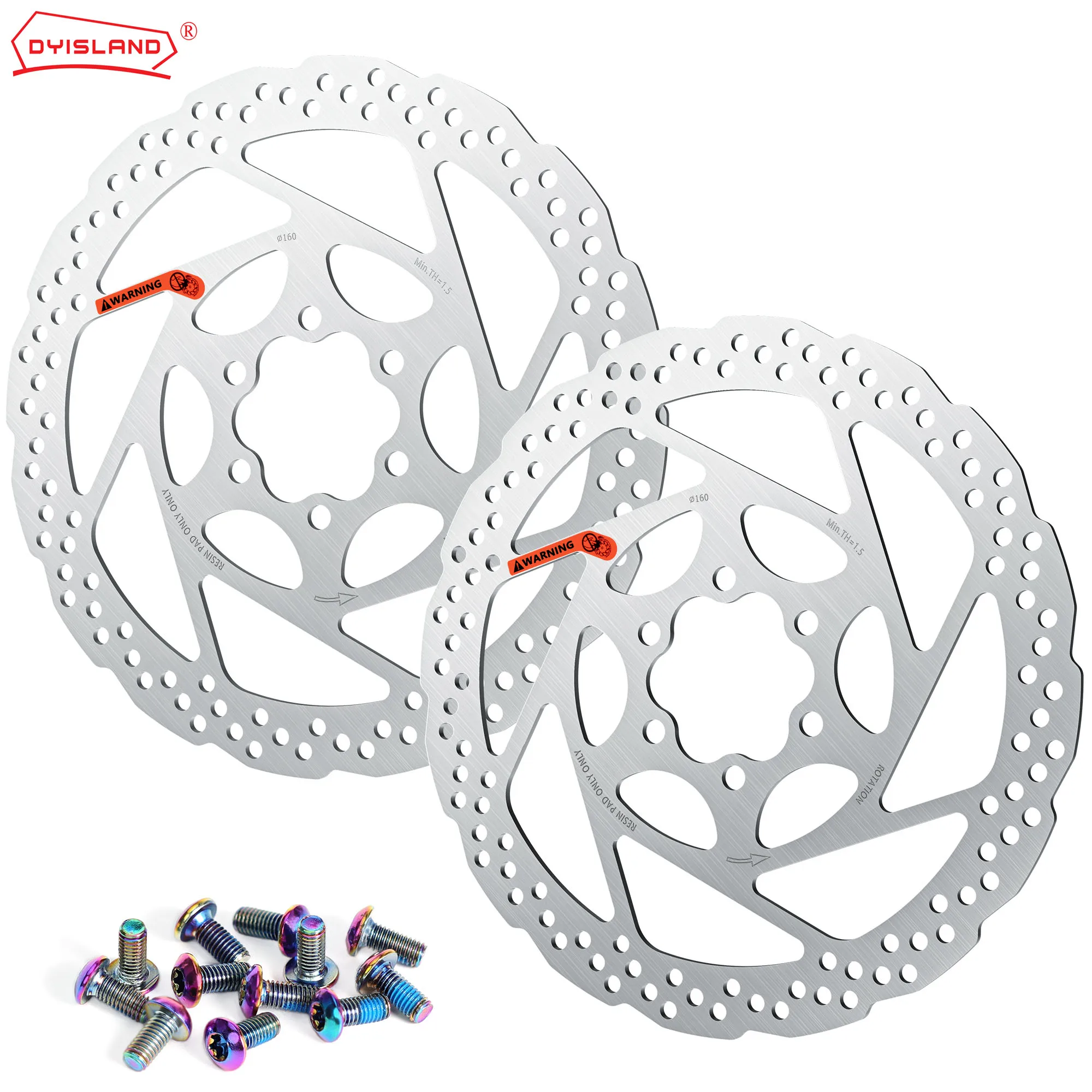 DYISLAND-MTB-Bike-Disc-Brake-Rotor-160mm-180mm-Road-Bike-Brake-Disc ...