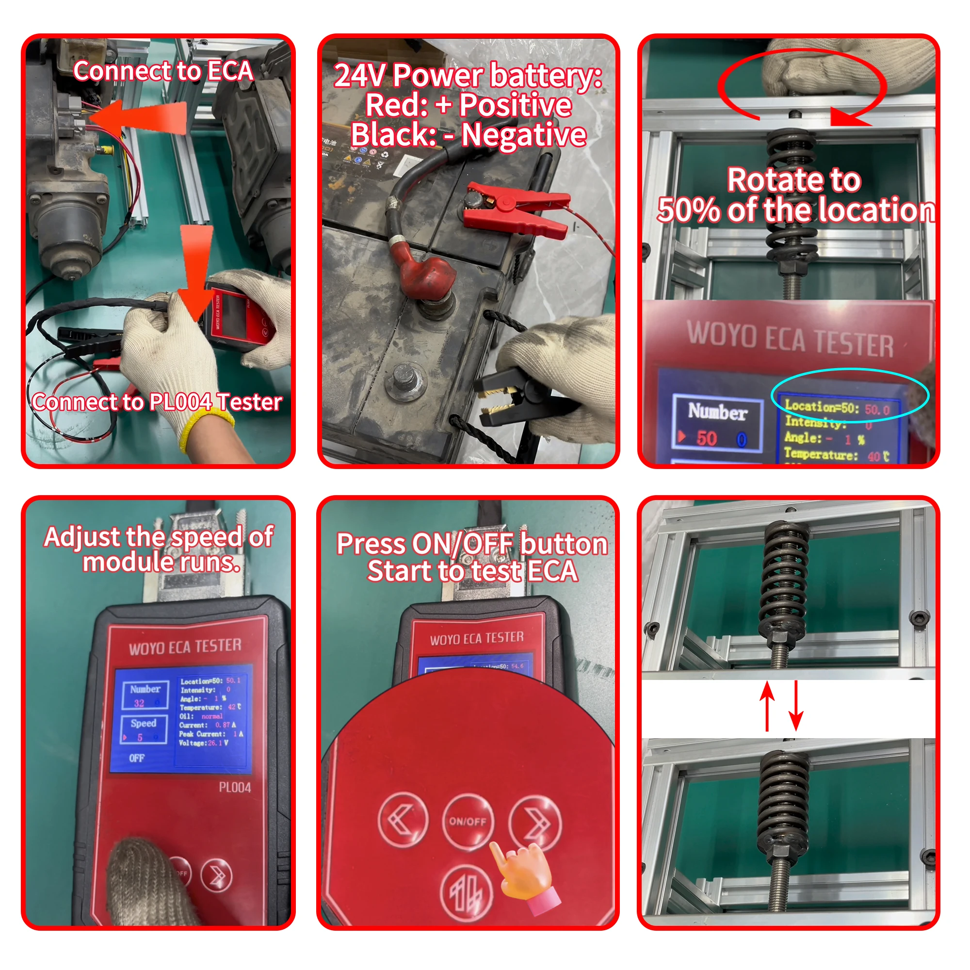 WOYO PL004 ECA Tester for Scania Electric Clutch Actuator Truck ...
