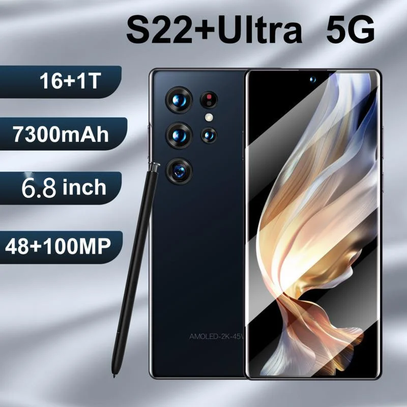 Versão global novo s22 + ultra 6.8 Polegada smartphones 4g/5g rede ...