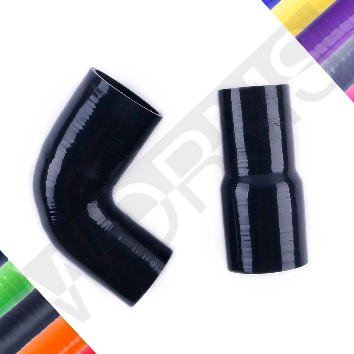 For 2007 2012 BMW 135i 335i N54 N55 E82 E90 E92 Silicone Intercooler Hose Pipe Kit 2008 2009 ...