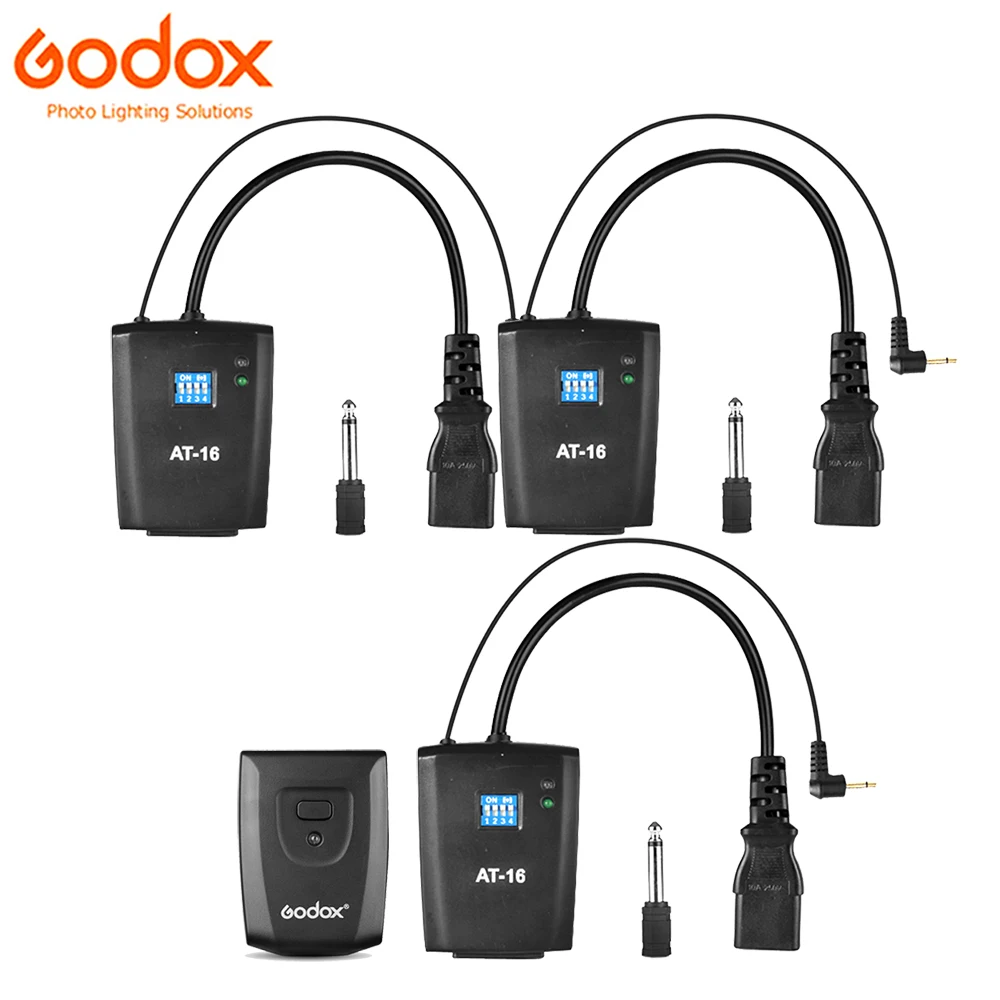 Godox At-16 16 Channels Wireless Studio Strobe Flash Remote Trigger ...