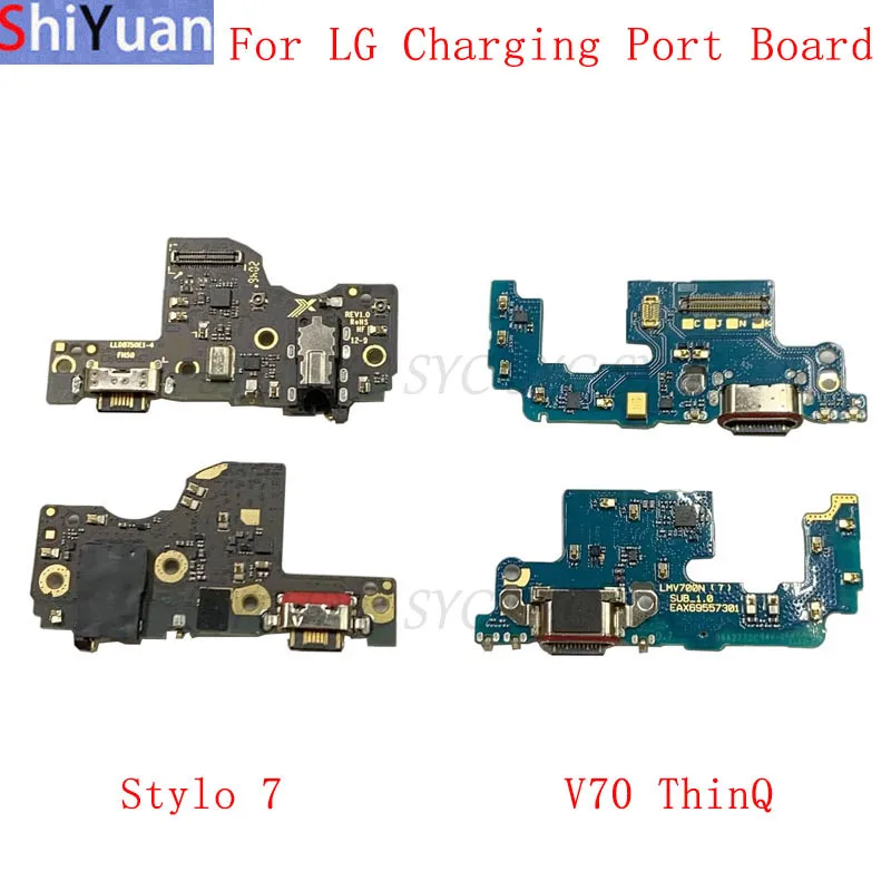 USB-Charging-Port-Board-Flex-Cable-Connector-For-LG-V70-ThinQ-5G-Stylo ...