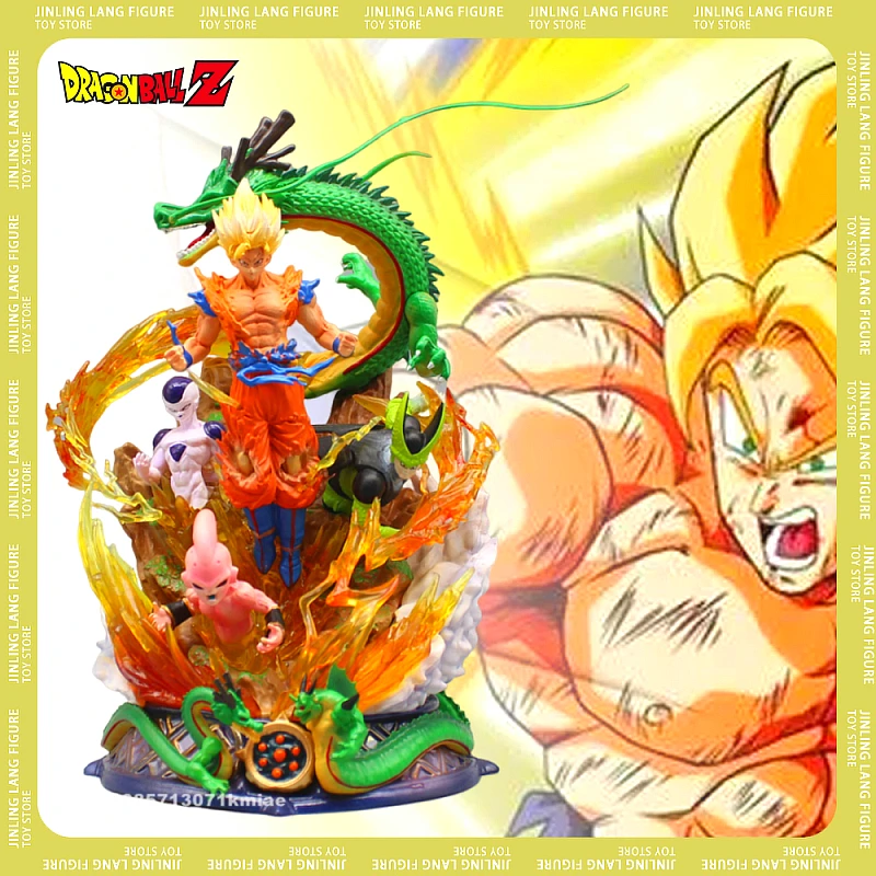 Figuras-de-acci-n-de-Dragon-Ball-Super-Saiyan-Son-Goku-Shenron-estatua ...