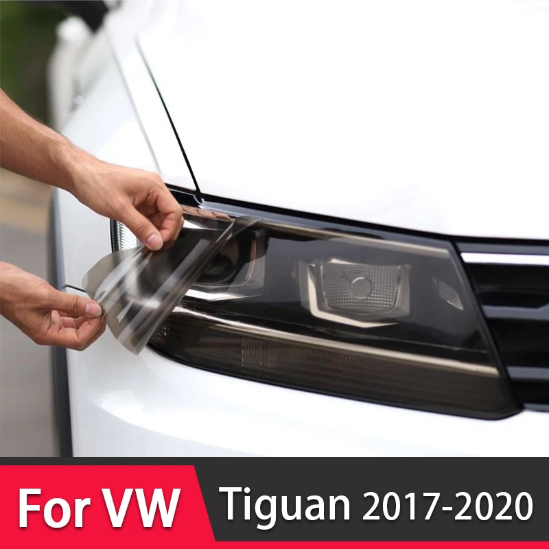 Car-Headlight-Protective-Film-Headlamp-Transparent-Black-TPU-Sticker-For-Volkswagen-VW-Tiguan ...
