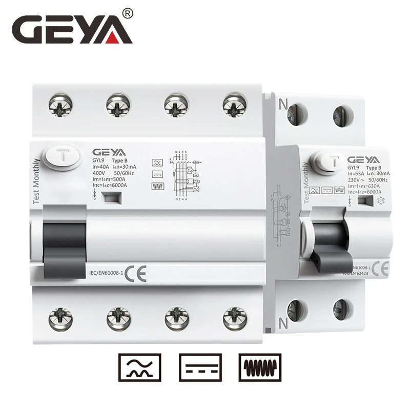 63a 4p Rccb Circuit Breaker | Ge Circuit Breaker 3 Pole | Circuit ...