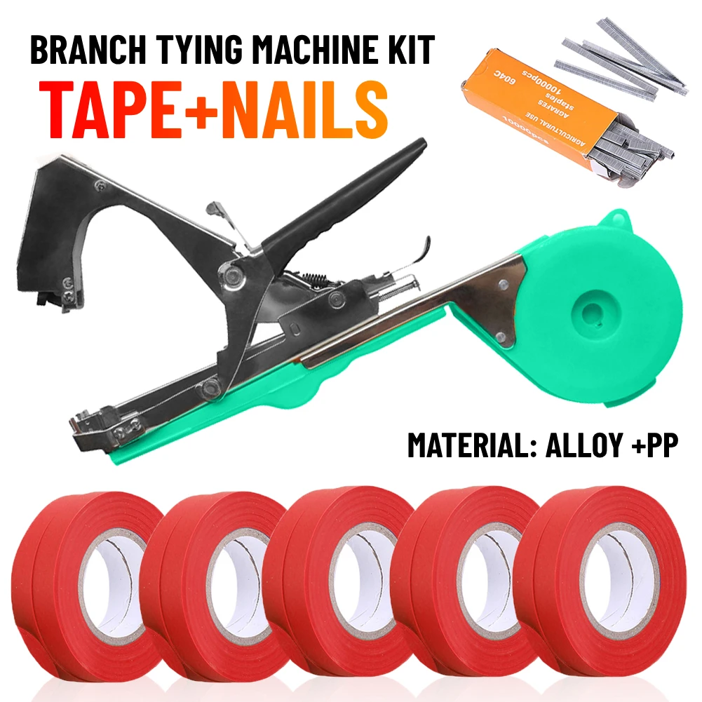 Plant-Tying-Machine-Kit-Garden-Plant-Tapetool-Tapener-10-Rolls-Tape ...