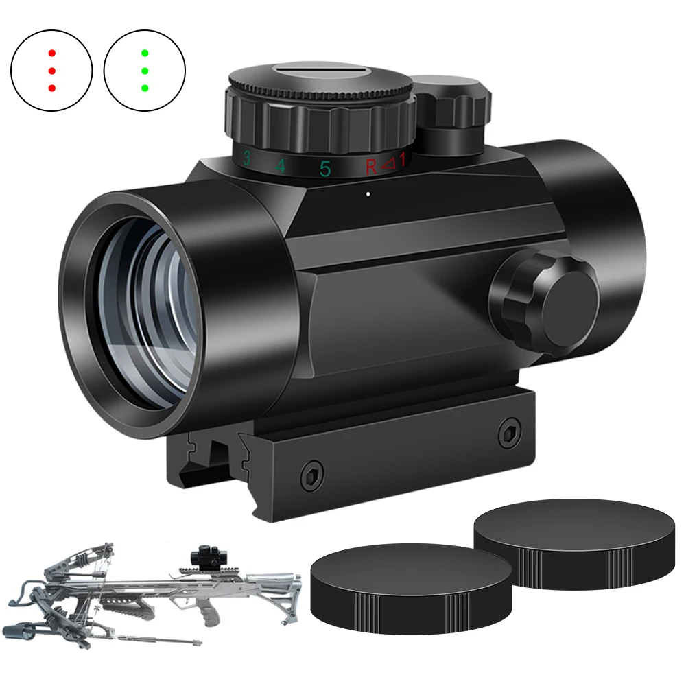 Tactical Red Green Dot Sight Riflescope 3-point Crossbow Sight Hunting ...