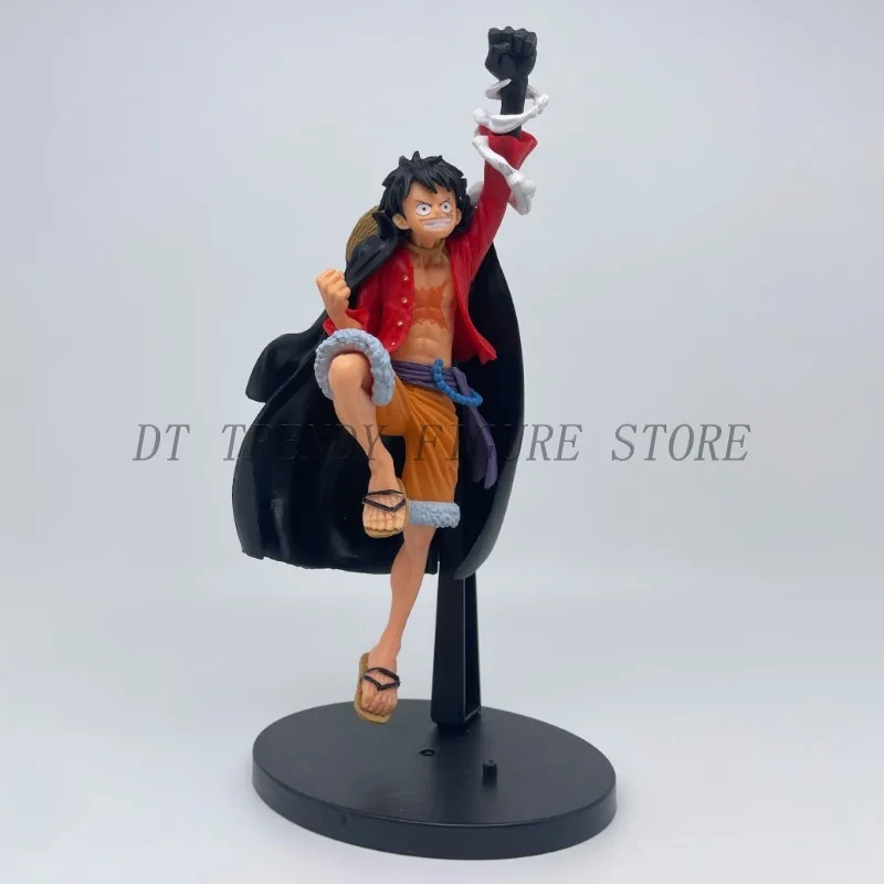 19cm-Anime-ONE-PIECE-Monkey-D-Luffy-Black-Fist-Combat-version-cape ...