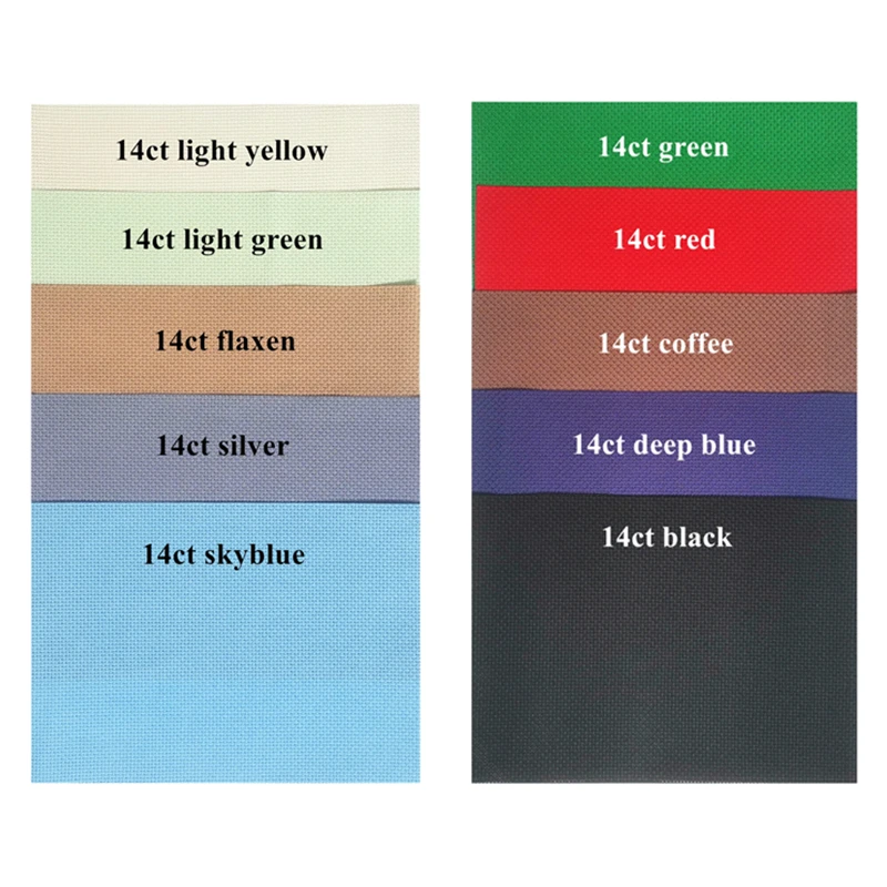 10pcs-lot-20x14cm-colorful-Aida-canvas-small-size-cloth-14ct-16ct-18ct ...