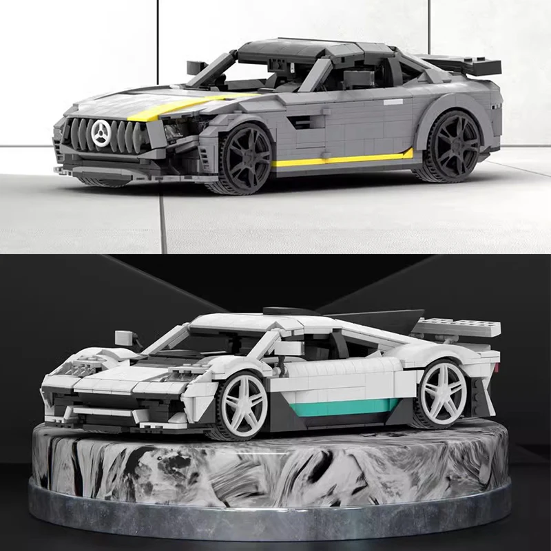 Creative-MOC-Technical-Car-Mercedes-AMG-GTR-Benzed-Speed-Champions ...