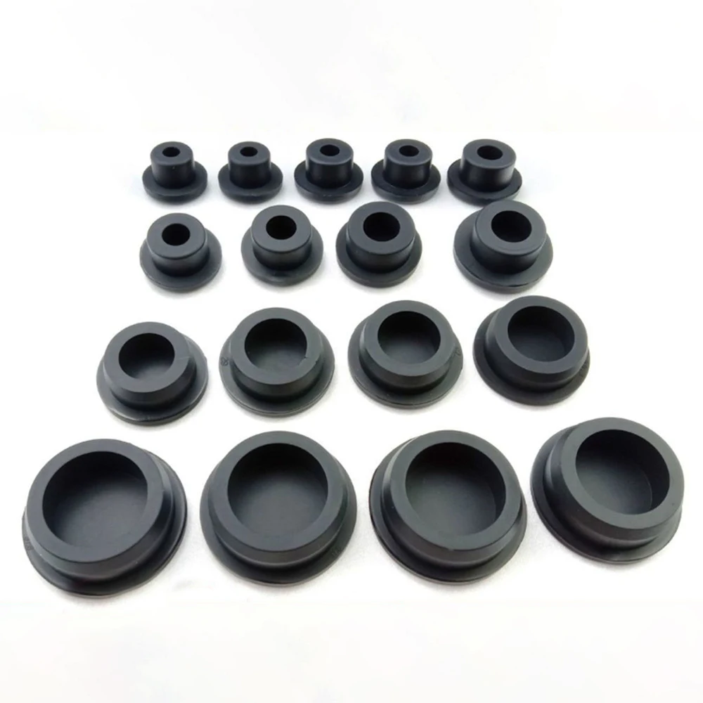 30mm-200mm Black Round Silicone Rubber Blanking End Cap Hole Caps Tube ...