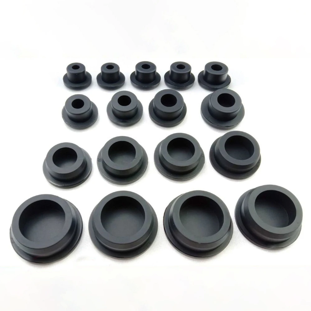 30mm-200mm Black Round Silicone Rubber Blanking End Cap Hole Caps Tube ...