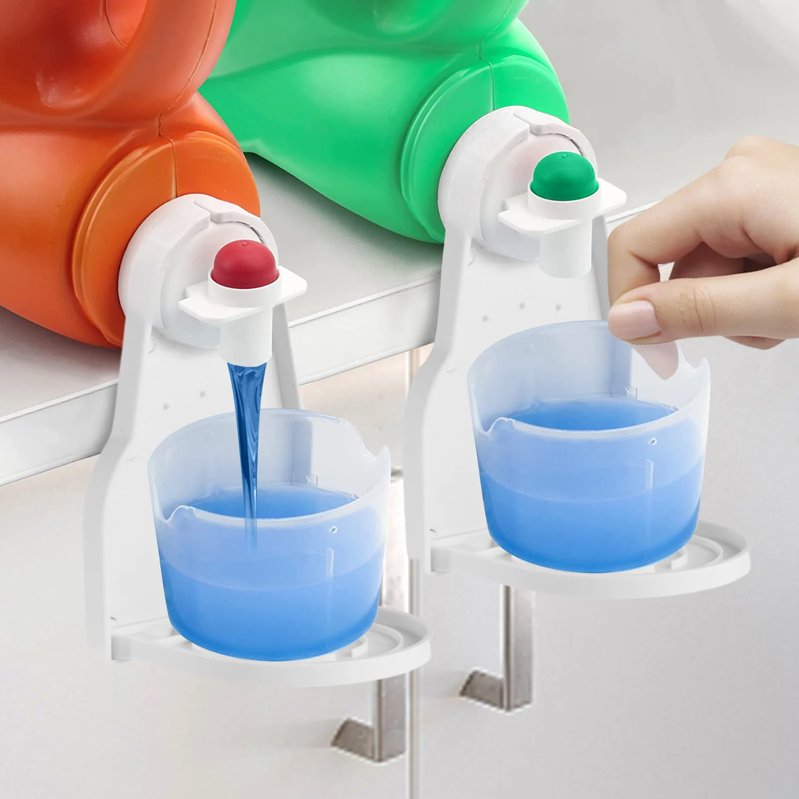 2PCS-Laundry-Detergent-Drip-Catcher-Tray-Cup-Holder-Soap-Dispenser ...