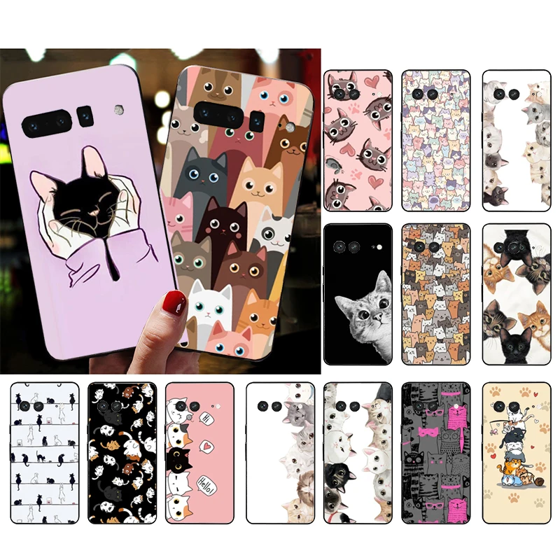 Cute Kitten Cat Phone Case for Google Pixel 10 9 Pro XL 9A 8 7 6 Pro ...