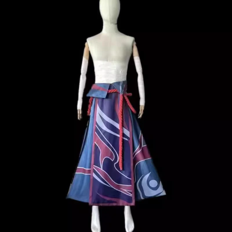 Peluca y máscara de disfraz de cosplay de Yone, accesorio de uniforme ...