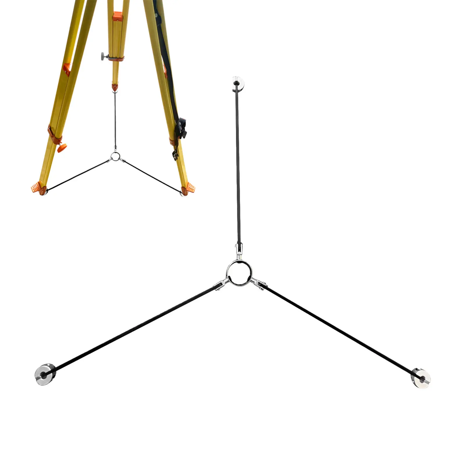 Stabilizer Floor Guide Tripod Star Foldable Surveying Tripod Prism Pole ...