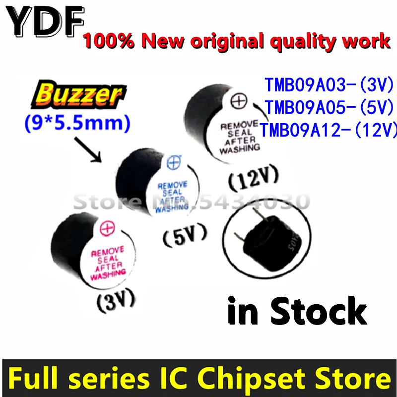 (10pcs) 100% New 3V 5V 12V Active source Buzzer Magnetic Long Continous ...
