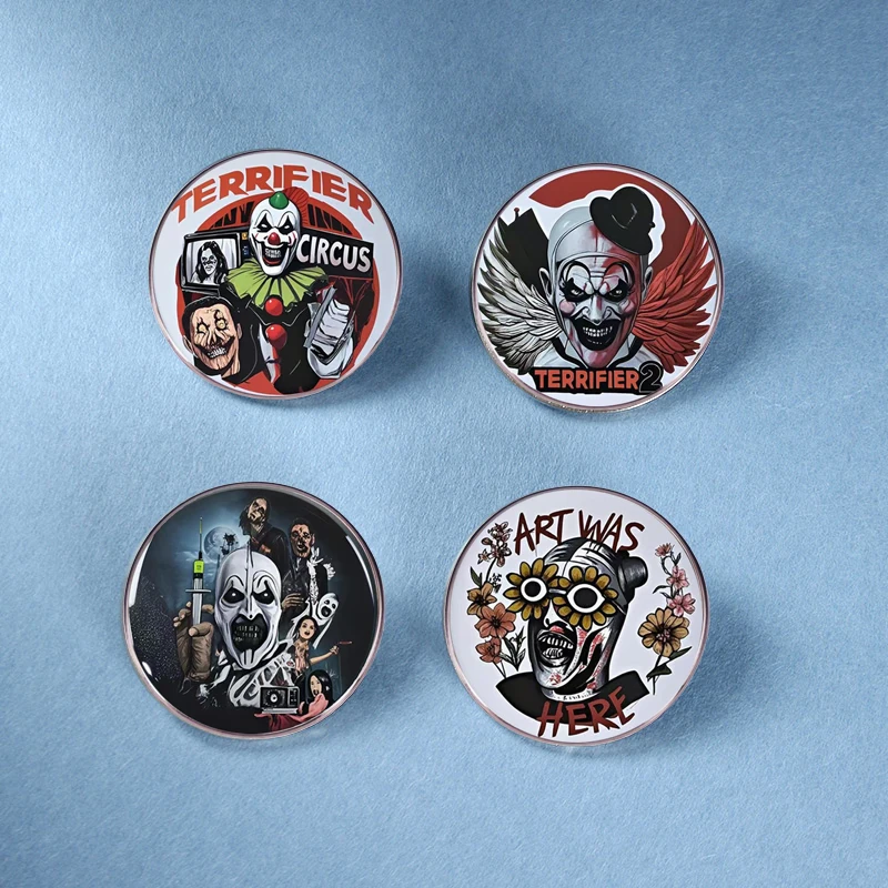 Horror Movie Terrifier Alloy Brooch Funny Clown Badge Men Backpack Pin ...